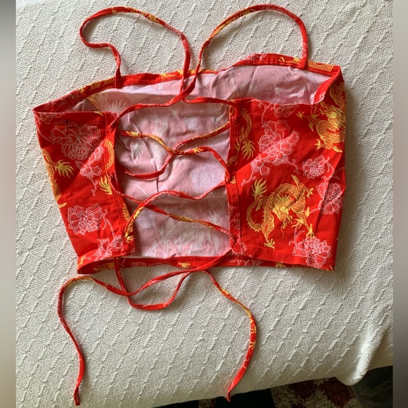 Tops | Corset Dragon Tank Top | Poshmark